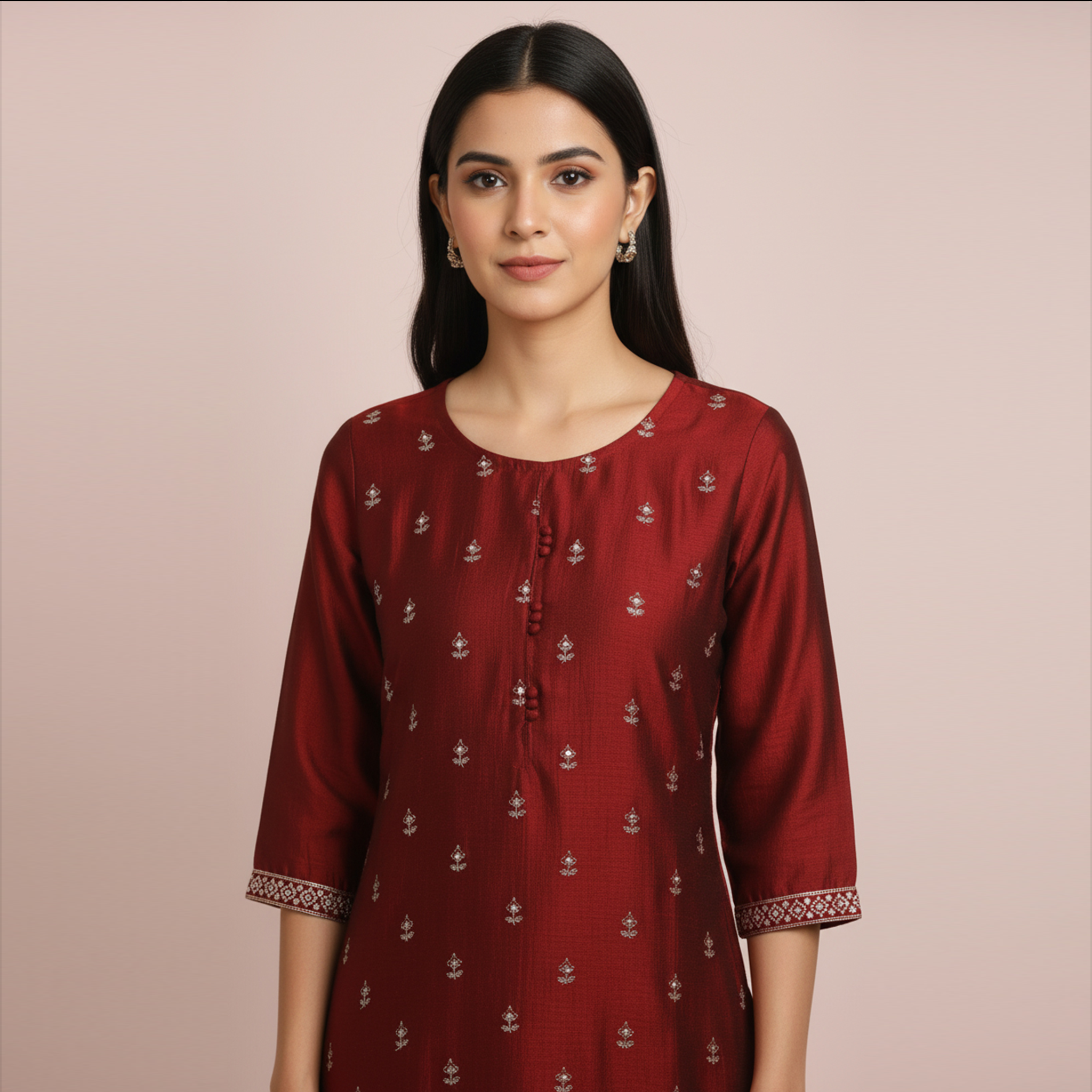 Kurthi | Tissue Silk | Happy Red – DHA Fashion